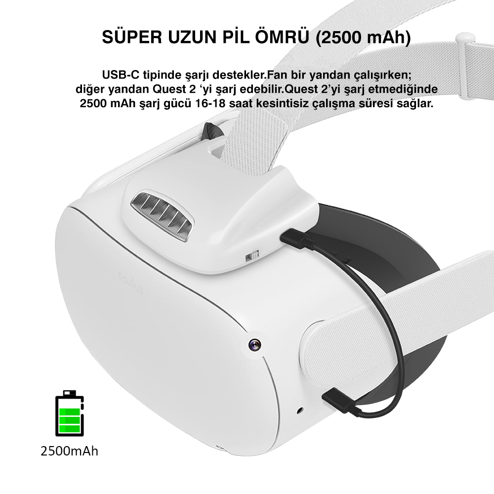 Macrobot - Macrobot Meta Quest 2 ile Uyumlu Buğu Önleyici Soğutucu Fan ...